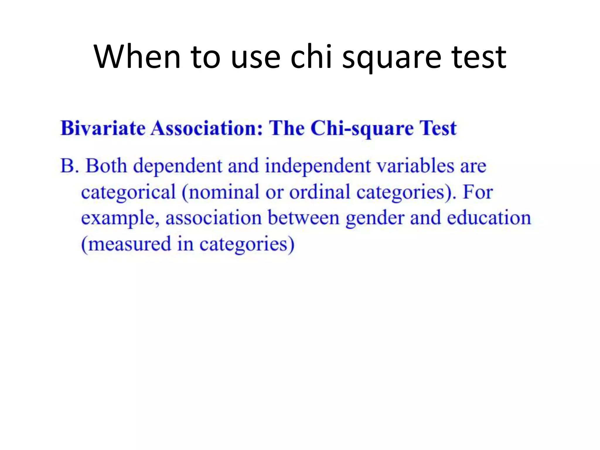 univariate and bivariate analysis in spss | PPTX