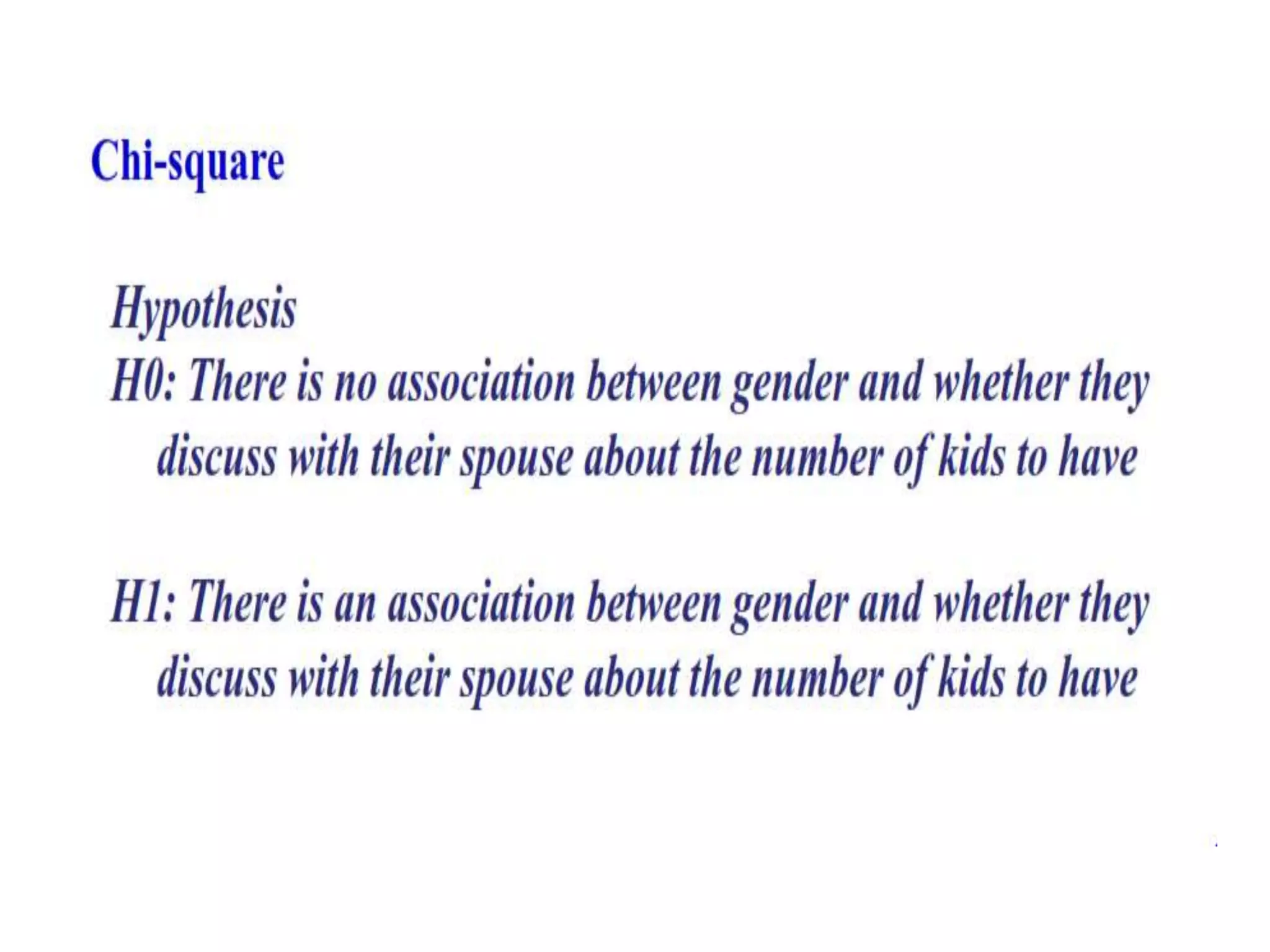 Univariate And Bivariate Analysis In Spss Pptx