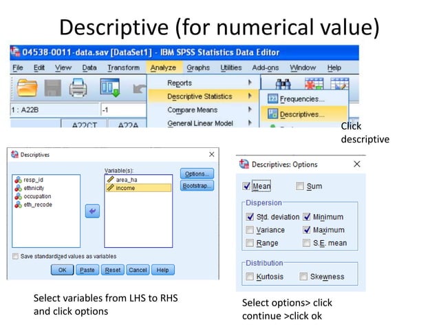 univariate and bivariate analysis in spss | PPTX