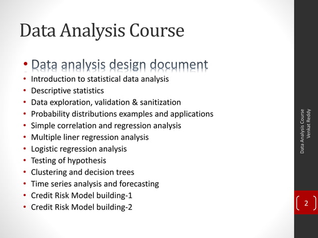 Data analysis Design Document | PPT