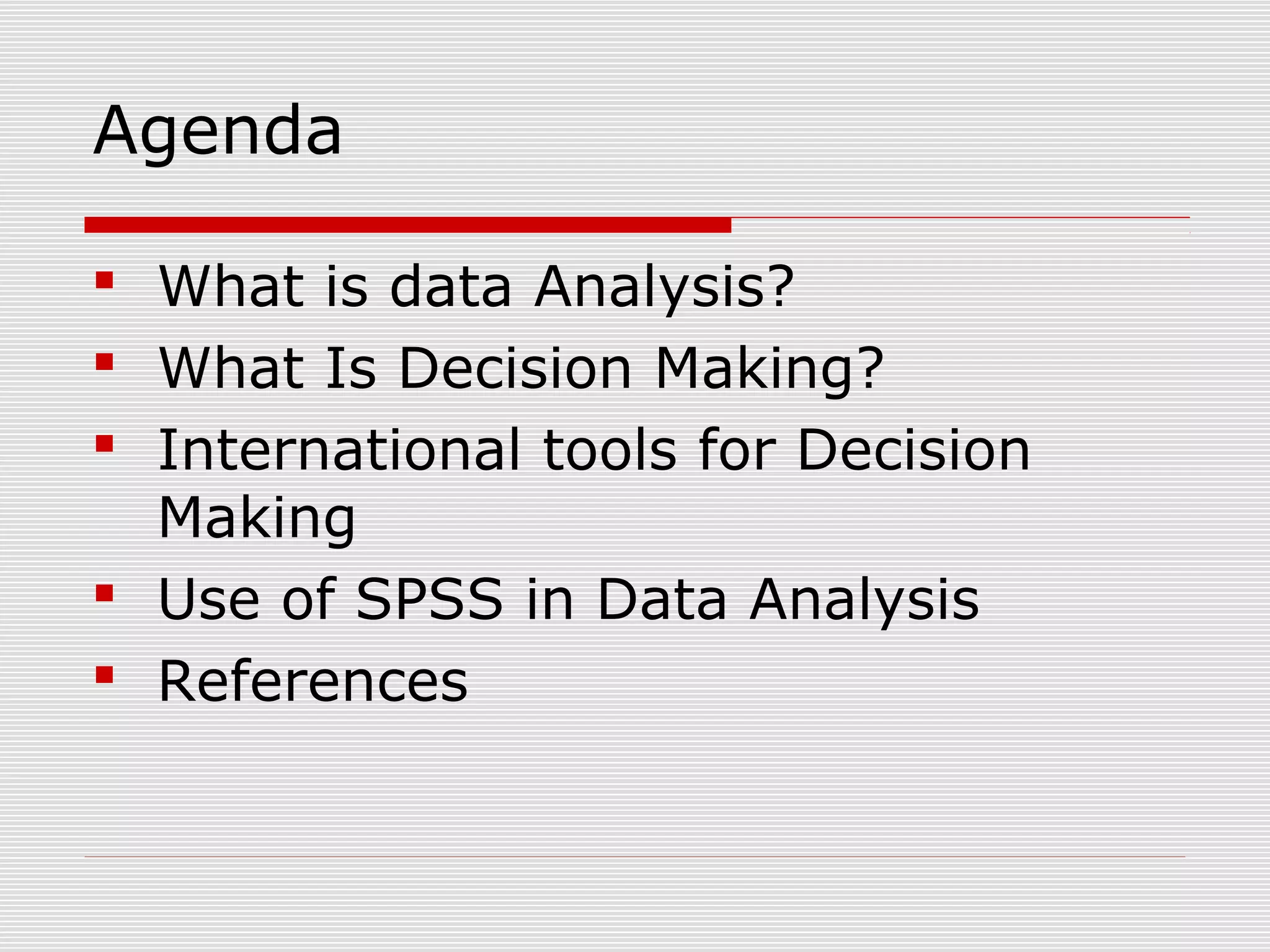 Data analysis for effective decision making | PPT