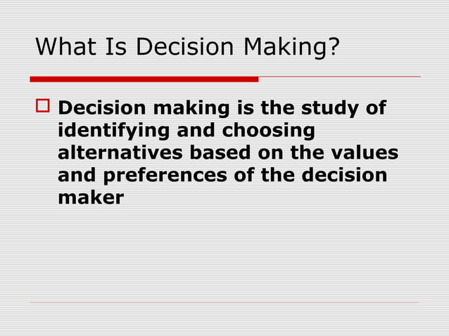Data analysis for effective decision making | PPT