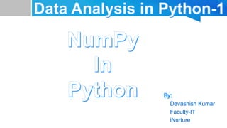 Data Analysis in Python-NumPy | PPT
