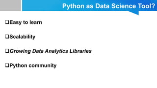 Data Analysis in Python-NumPy | PPT