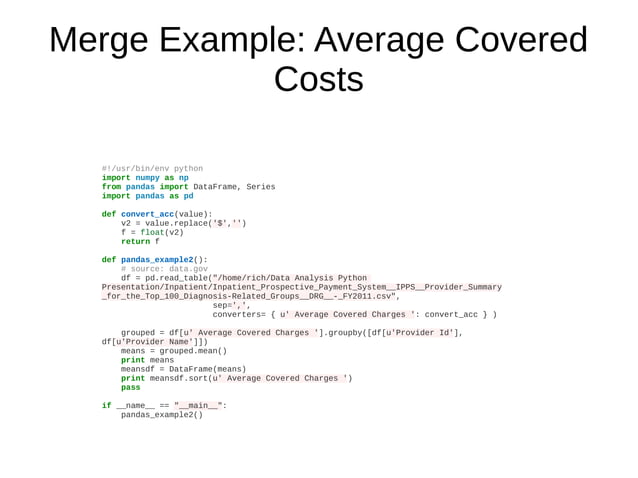 Data Analysis in Python | ODP