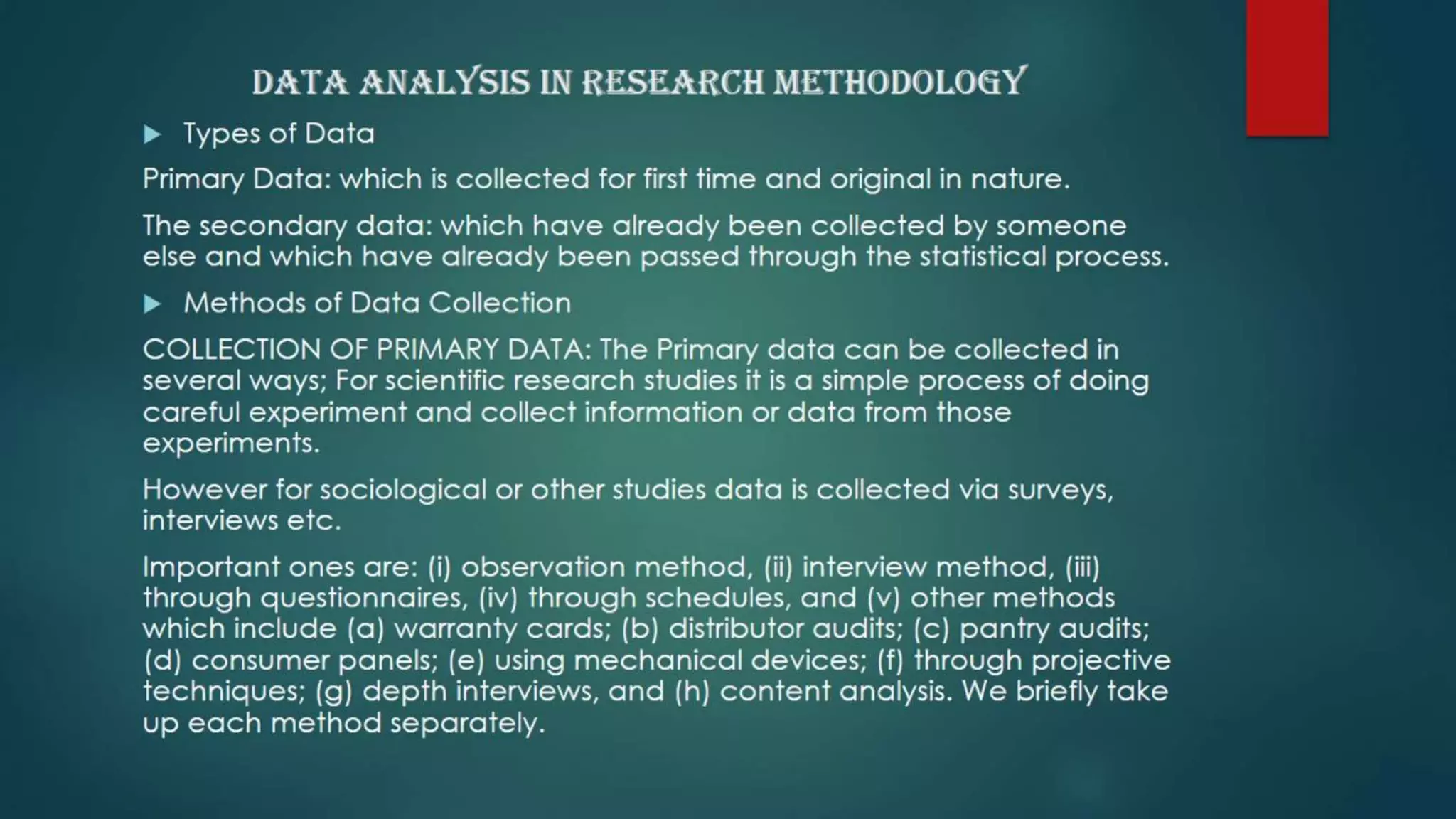DATA ANALYSIS In Research Methodology 1 1 pptx DATA ANALYSIS In Research Methodology 1 1 pptx
