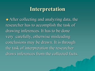 Data analysis & interpretation | PPT | Technology & Computing