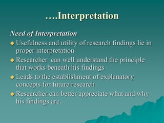 Data analysis & interpretation | PPT | Technology & Computing