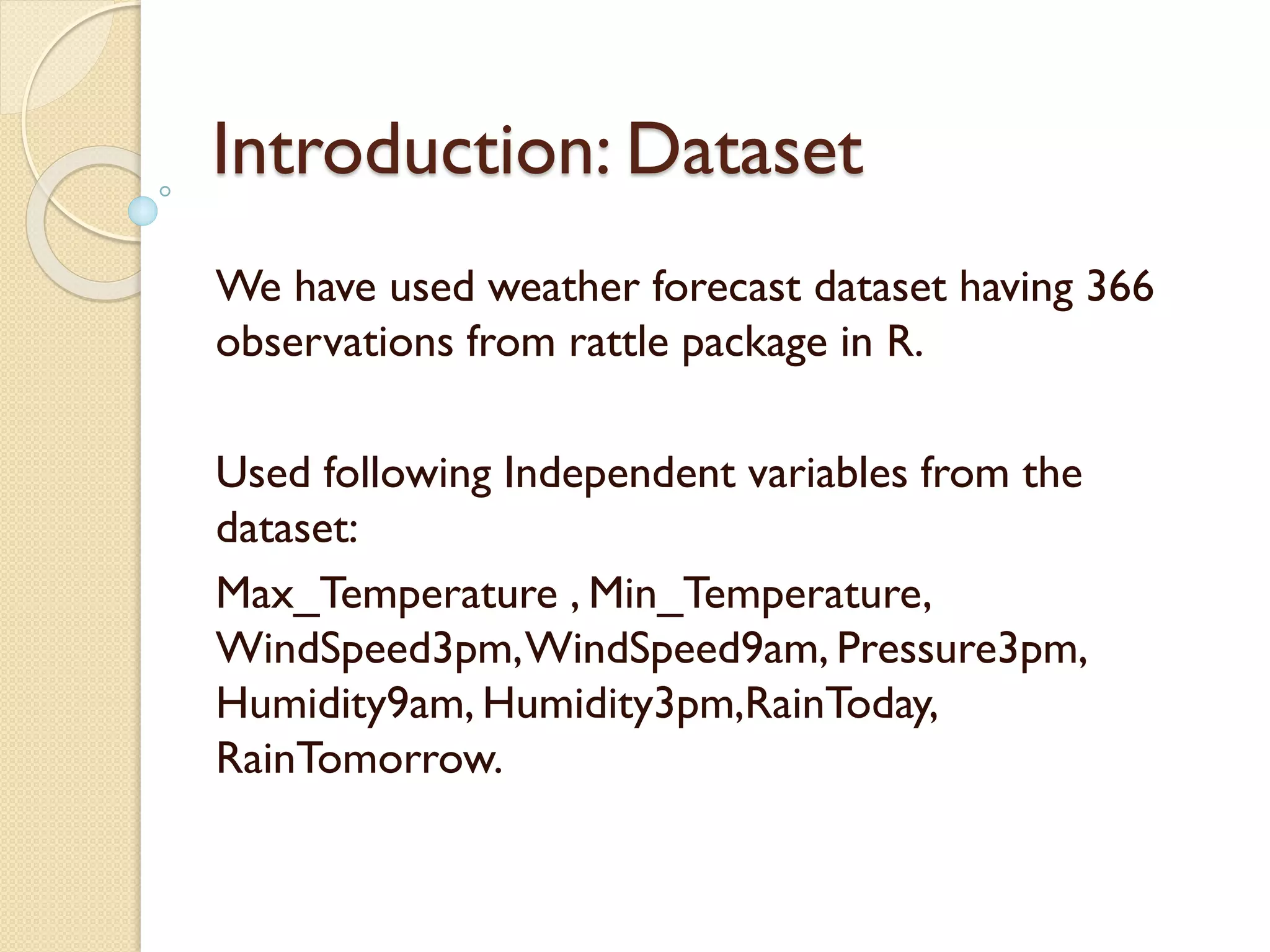 Data analysis of weather forecasting | PDF