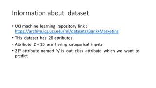 Data analysis on bank data | PPTX