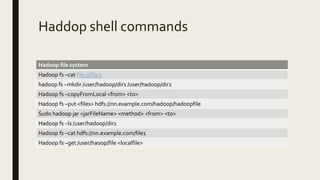 Data analysis on hadoop | PPTX | Databases | Computer Software and Applications