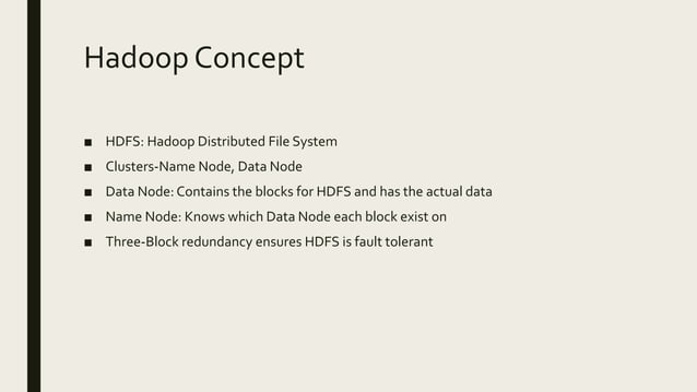 Data analysis on hadoop | PPTX | Databases | Computer Software and Applications