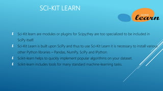 Data Analysis packages | PPTX | Programming Languages | Computing