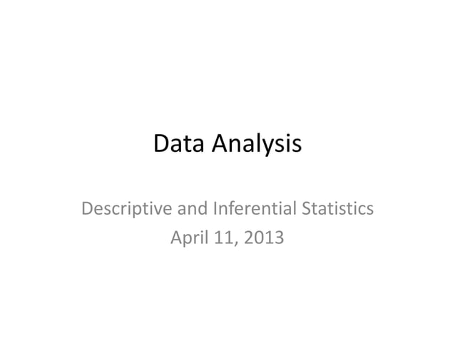Data analysis powerpoint | PPTX