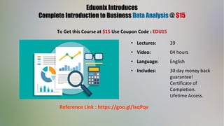 Complete Introduction to Business Data Analysis | ODP