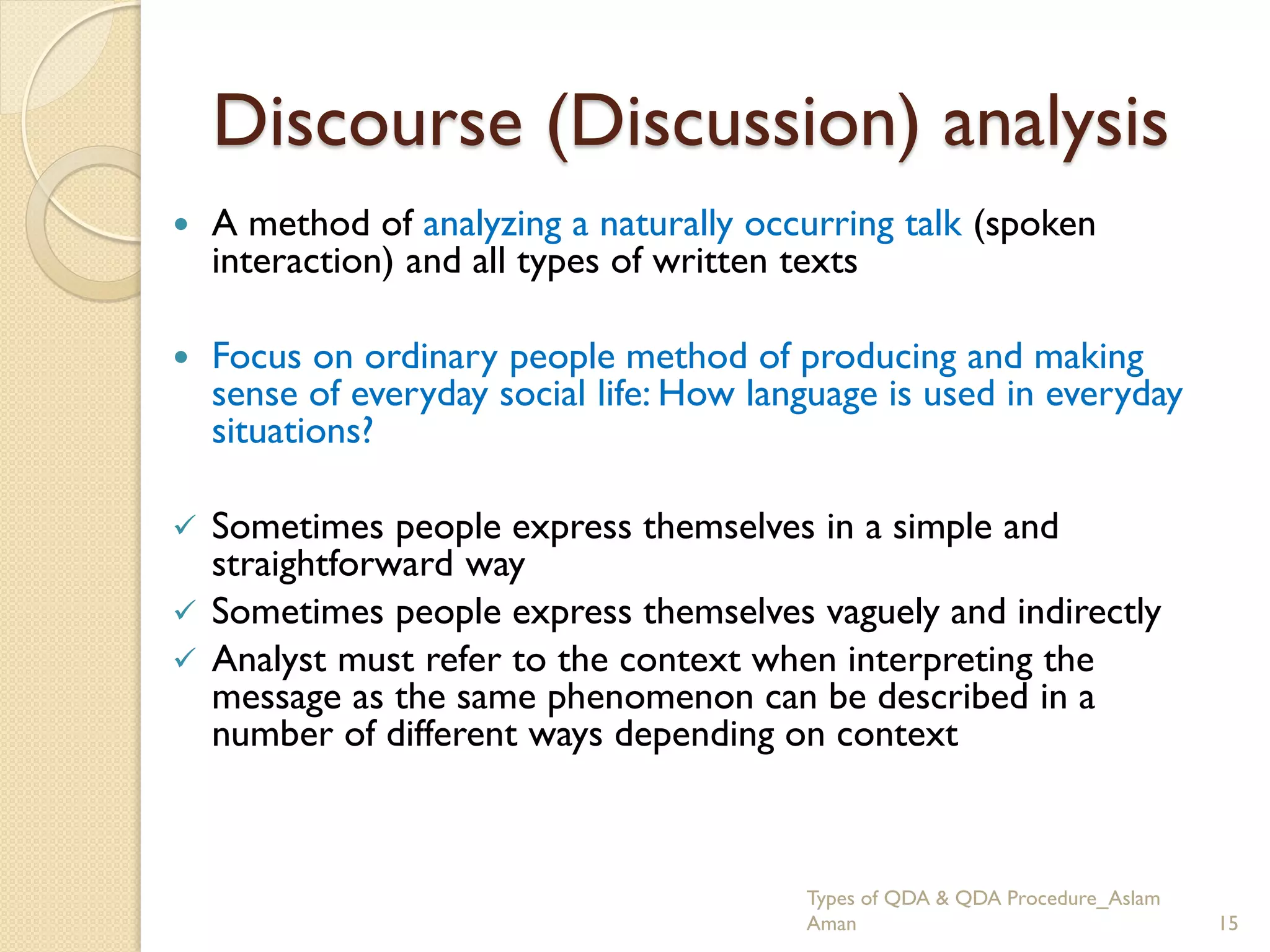 Data Analysis Procedure and Types of Quality Data | PDF