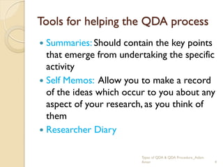 Data Analysis Procedure and Types of Quality Data | PDF