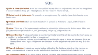Data Analysis – Technical learnings | PPT