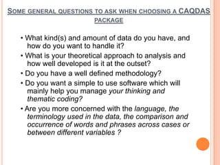 Data analysis – using computers | PPTX | Computer Software and Applications | Computing