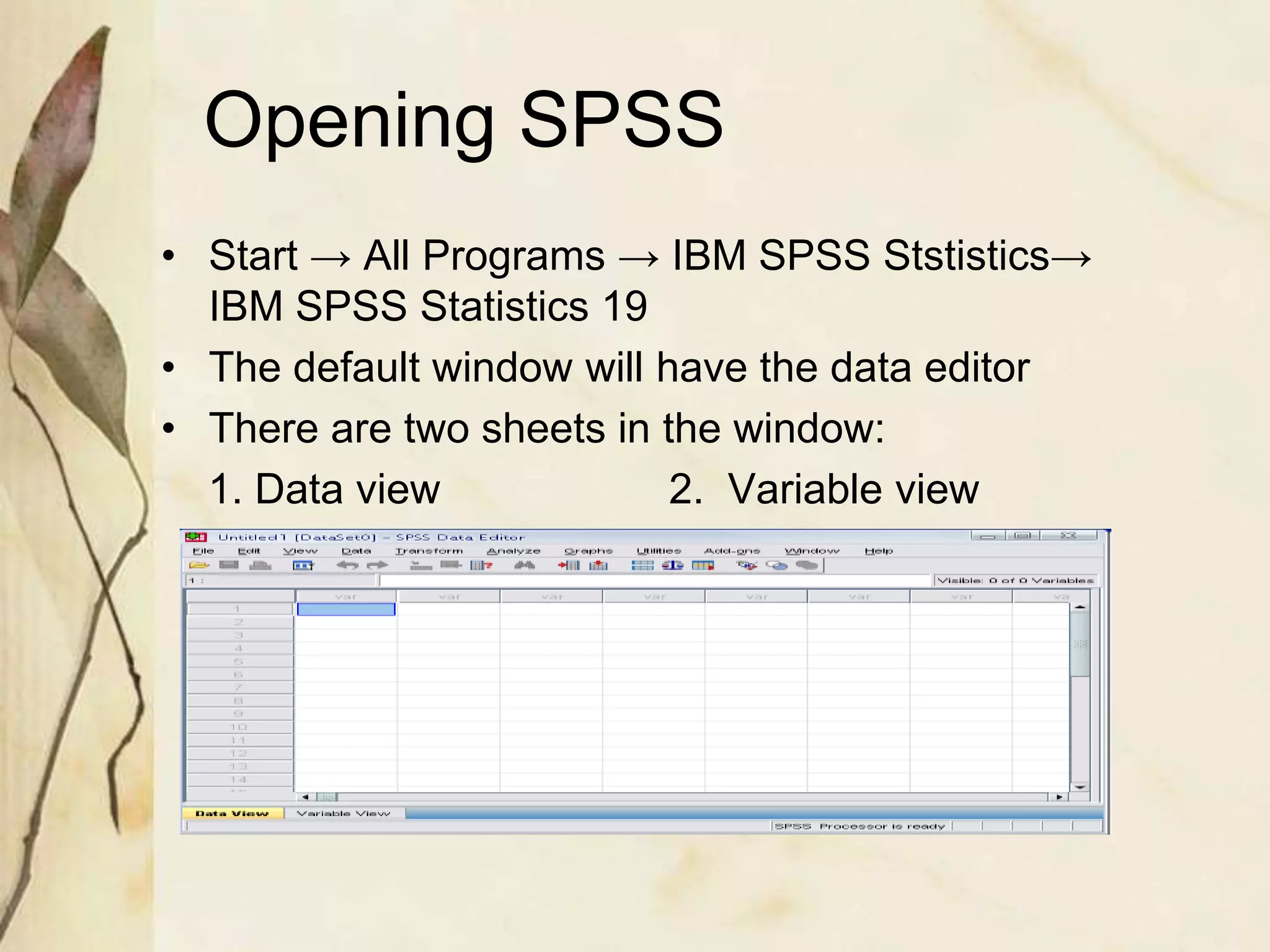 Data analysis using spss | PPTX