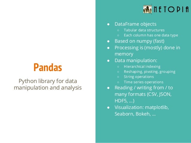 Data analysis with Pandas and Spark