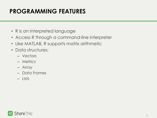 Data analysis with R | PPTX | Programming Languages | Computing