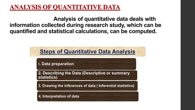 Quatitative Data Analysis | PPT