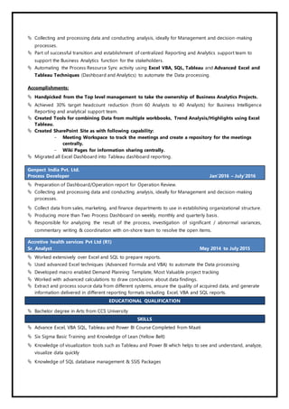 Data analyst | DOCX