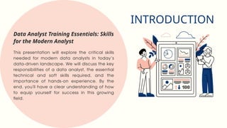 "Data Analyst Training Essentials: Skills for the Modern Analyst" | PPTX