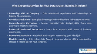 Data analyst course in indore with internship | PPT