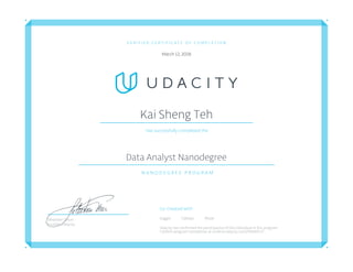 Udacity Data analyst Nanodegree | PPT