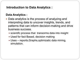Data_Analytics_introduction_to_Analytics | PPTX