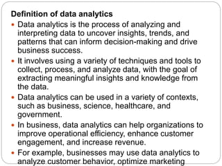 Data_Analytics_introduction_to_Analytics | PPTX