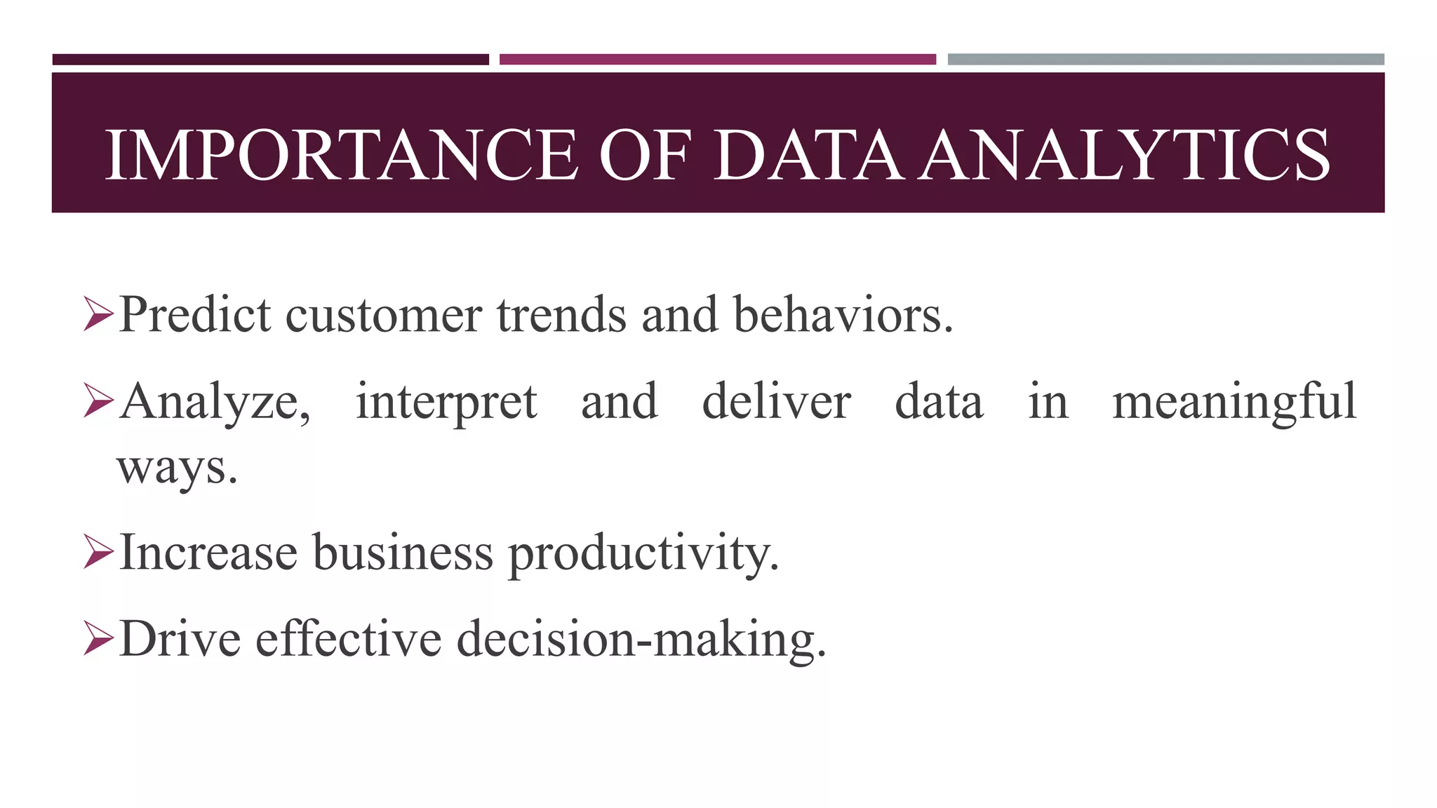 Data analytics | PPTX