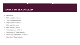 Data analytics | PPTX