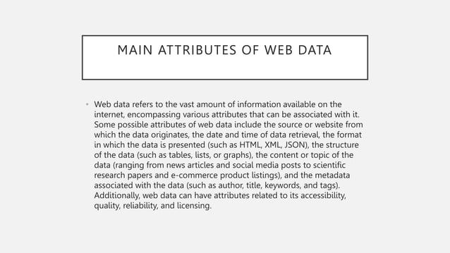 Data analytics.pptx use cases of web data | PPT