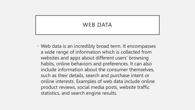 Data analytics.pptx use cases of web data | PPT