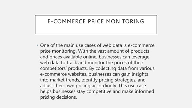 Data analytics.pptx use cases of web data | PPT