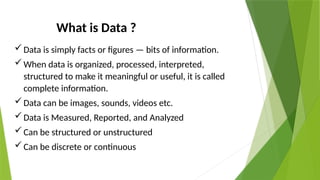 data analytics modelling presentations123 | PPTX