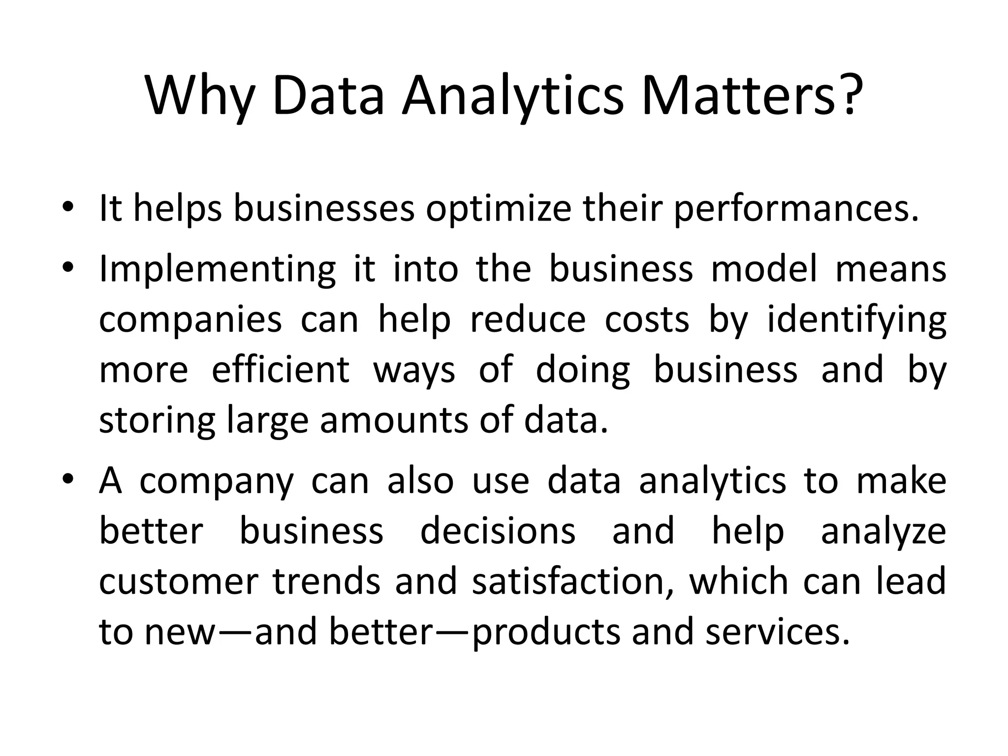 Data Analytics-Unit 1 , this Is ppt for student help | PPTX