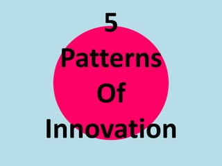 The New Patterns of Innovation | PPTX