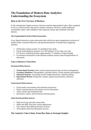 Data Analytics as the Catalyst for Business Evolution.docx