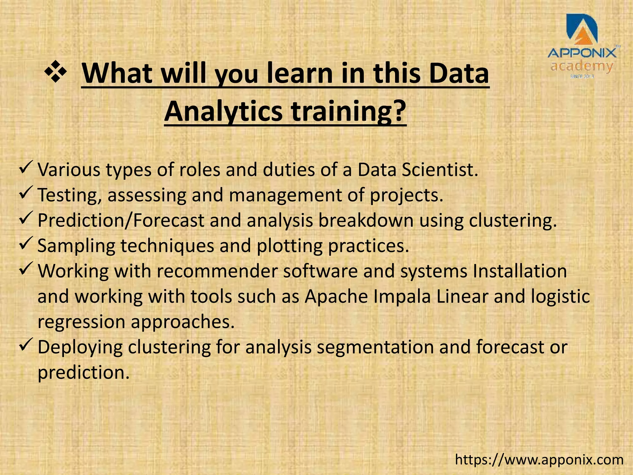 Data analytics course | PPT