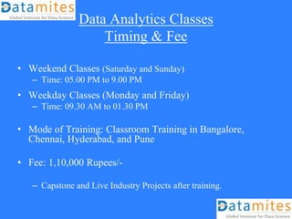 Data Analytics Course In Ahmedabad-October | PPT