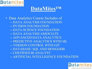 Data Analytics Course In Bangalore-July | PPT