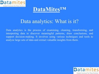 Data Analytics Course In Bangalore-October | PPT