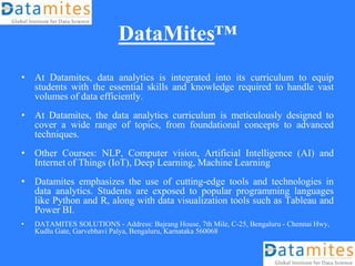 Data Analytics Course In Hyderabad-October | PPTX | Technology & Computing