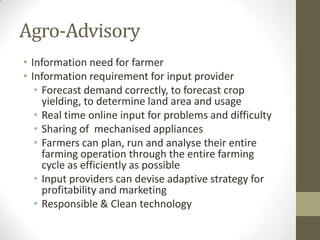 Data analytics for agriculture | PPTX