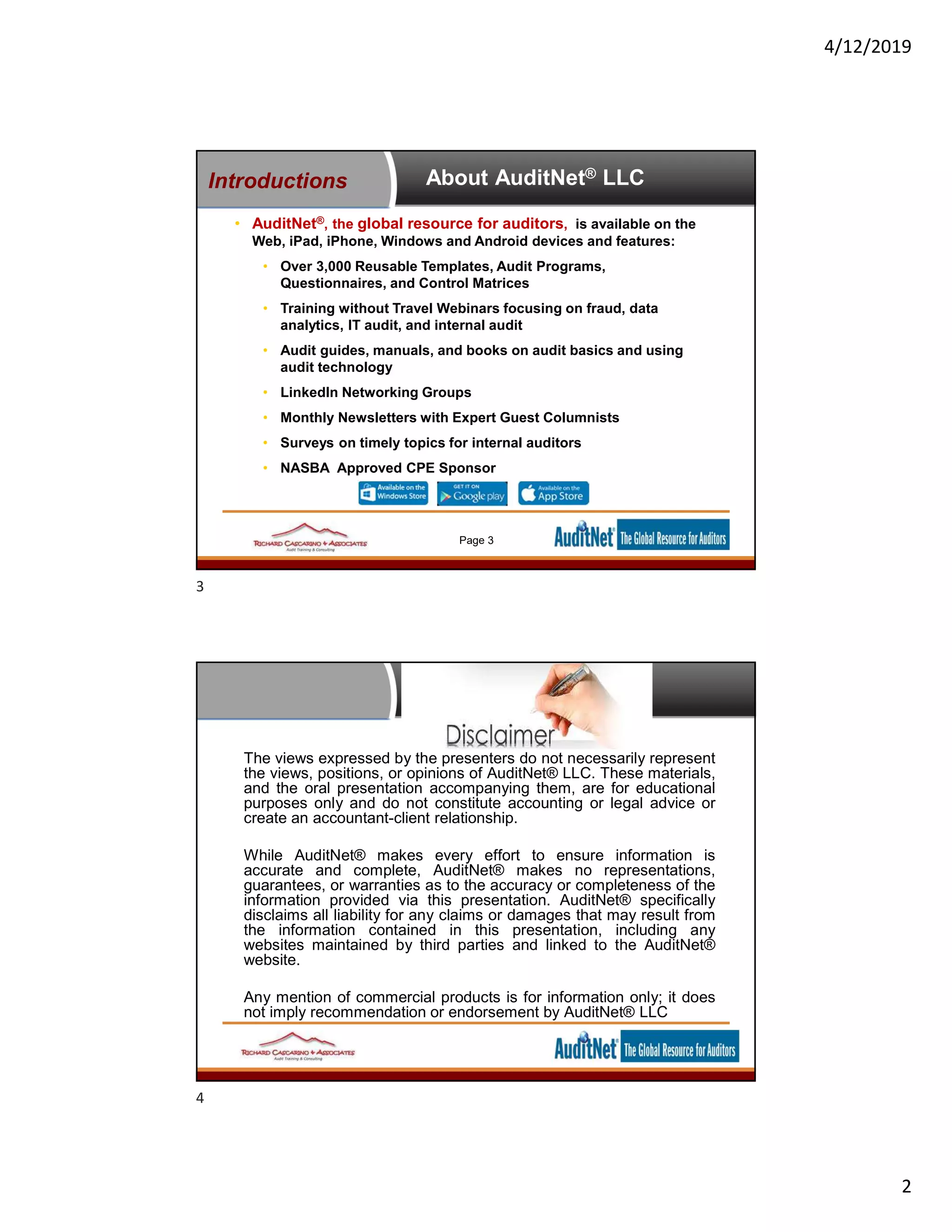 Data Analytics for Auditors Data Analytics Software | PDF | Databases | Computer Software and ...