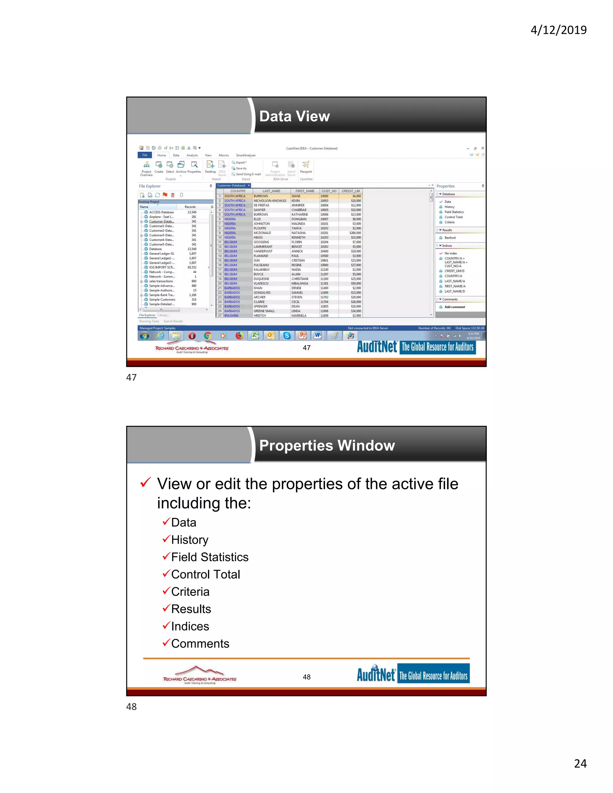 Data Analytics for Auditors Data Analytics Software | PDF | Databases | Computer Software and ...